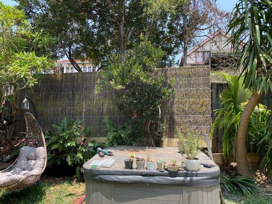 Brush Panel Fence to provide privacy - North Shore Brush Fencing